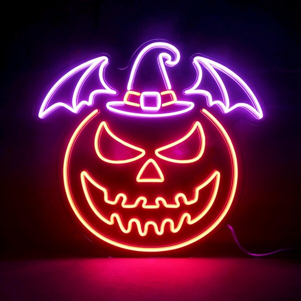 Halloween Lighted Sign - Etsy