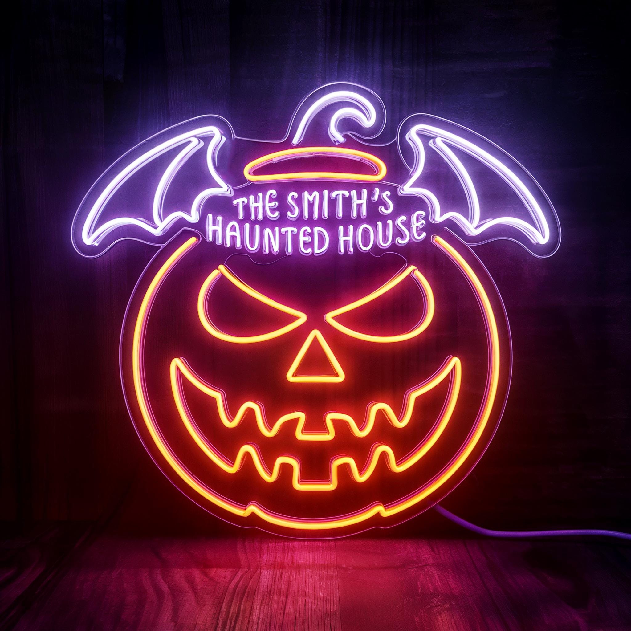 Custom Halloween Neon Sign Decoration Jack-o-lantern LED Light Indoor ...