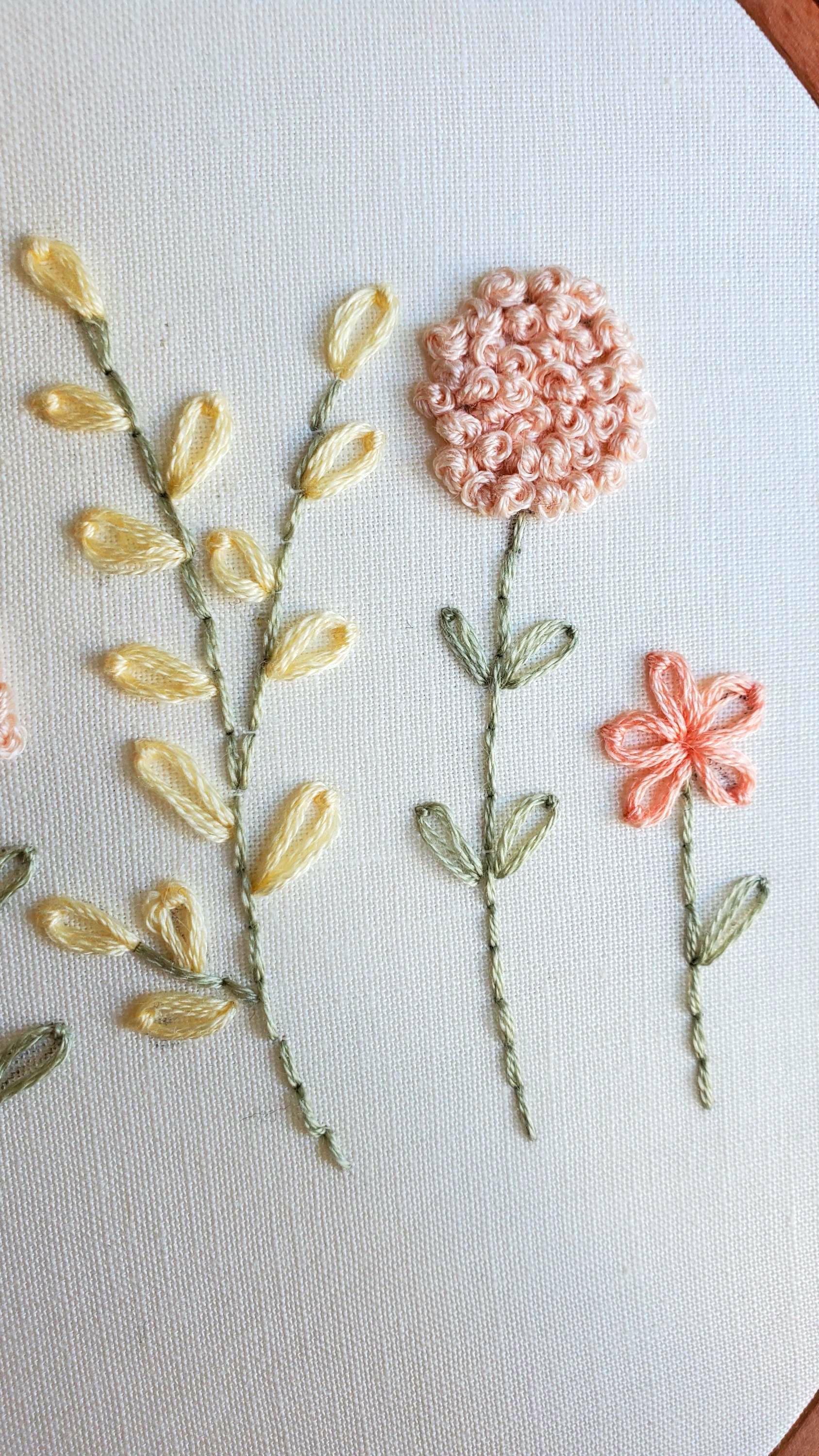 Embroidery Pattern - SPRING FLOWERS (pdf), Beginner-friendly, Digital ...