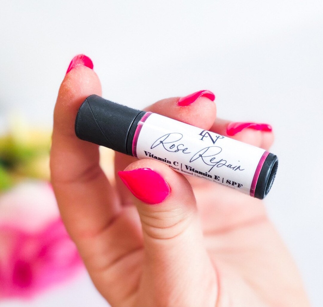 Organic Rose Oil Lip Repair || Rose De Mai Extract || Vitamin C Rich ...