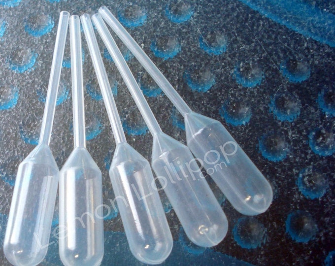 50 Mini-pipettes DISPOSABLE PLASTIC PIPETTES by Lemon Lollipop - Etsy