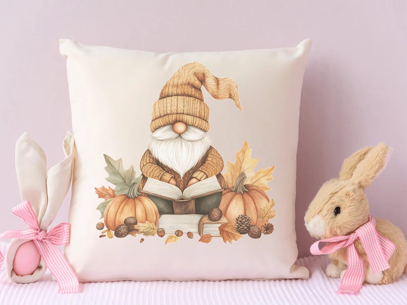 Autumn Gnome PNG Clipart Set Fall Thanksgiving Pumpkin Harvest Graphics ...