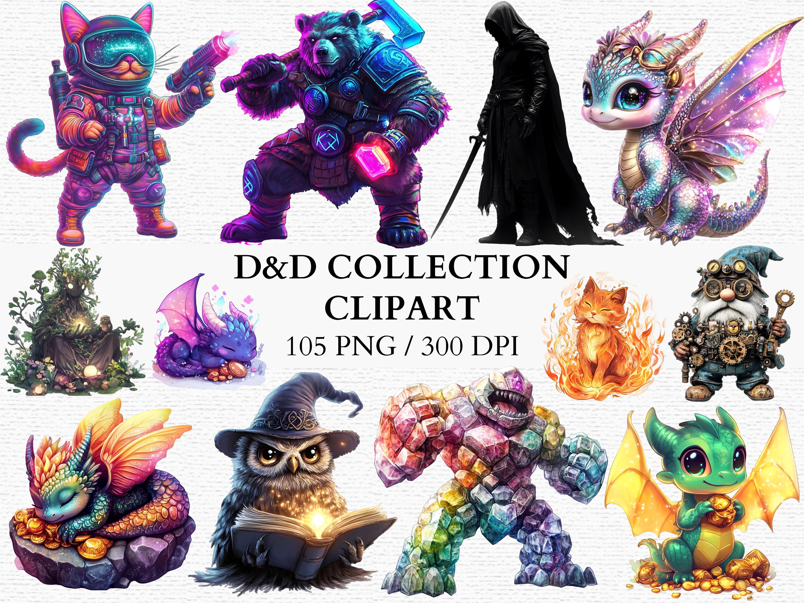 Dnd Character PNG Fantasy Art Elements Dragons Wizards Fairies ...