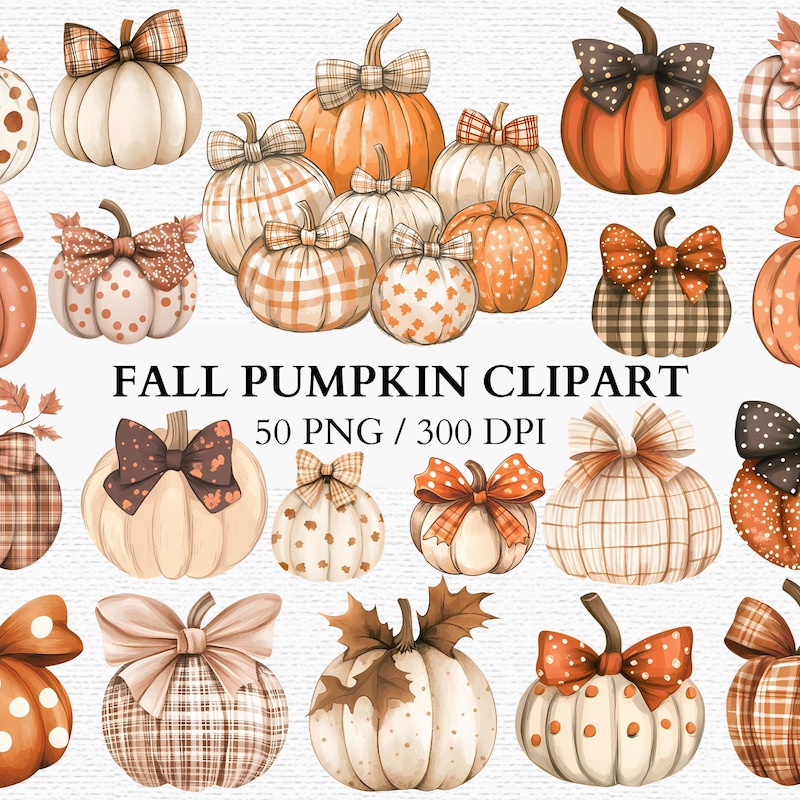 Cute Fall Clipart - Etsy