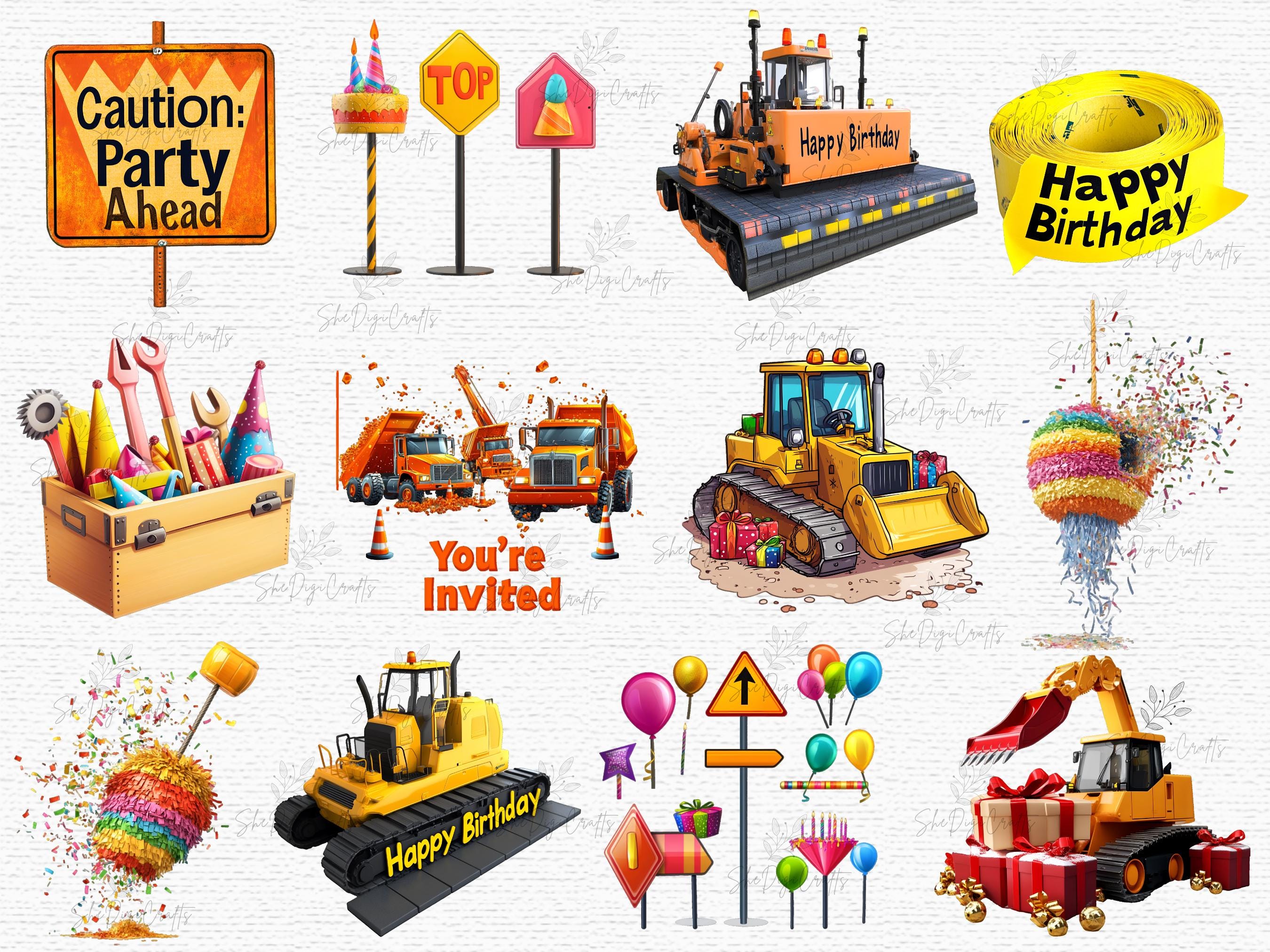 Construction Party Clipart
