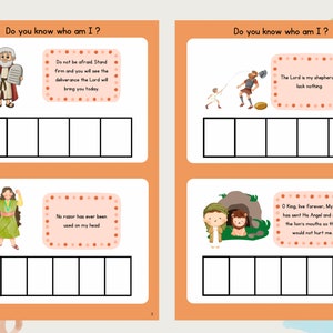 Who Am I Bible Characters and Saints - Etsy