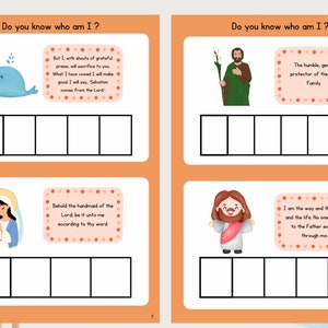 Who Am I Bible Characters and Saints - Etsy