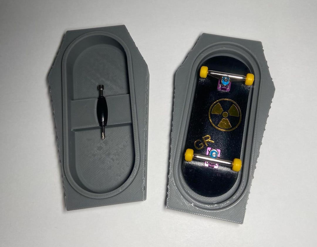 Fingerboard Case Coffin Shape Storage STL File - Etsy
