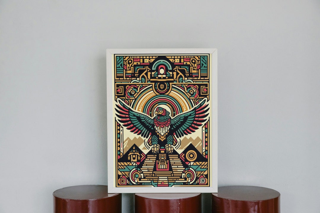 Latin Art Print Condor Wall Poster America Traditional Art Print Latin ...