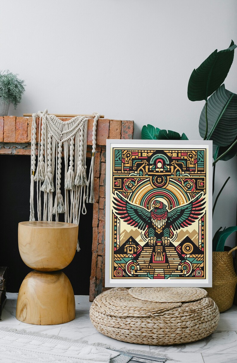 Latin Art Print Condor Wall Poster America Traditional Art Print Latin ...