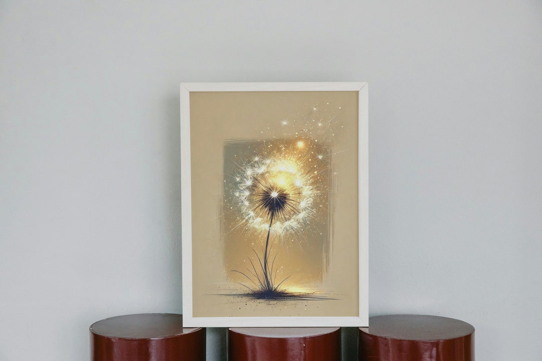 Dandelion Art Print Wall Art Poster Modern Art Print Museum Poster ...