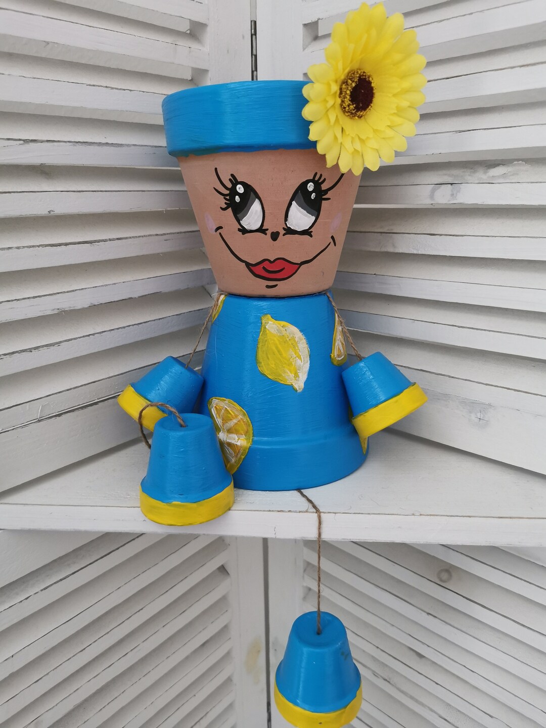 Clay Pot Figure Lemon - Etsy