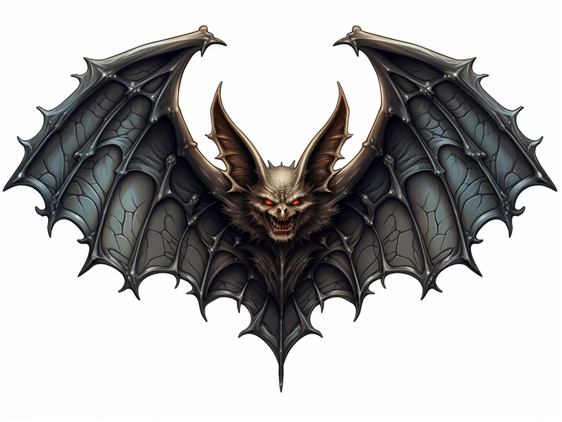 3 Bat Clipart, Clipart, Printable Watercolor Clipart, High Quality Jpgs ...