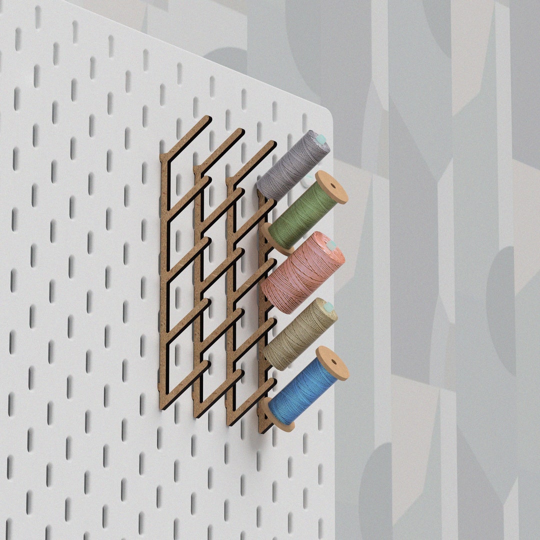 IKEA SKADIS Thread Spool Holders 4 Pack Pegboard Skadis Accessories ...