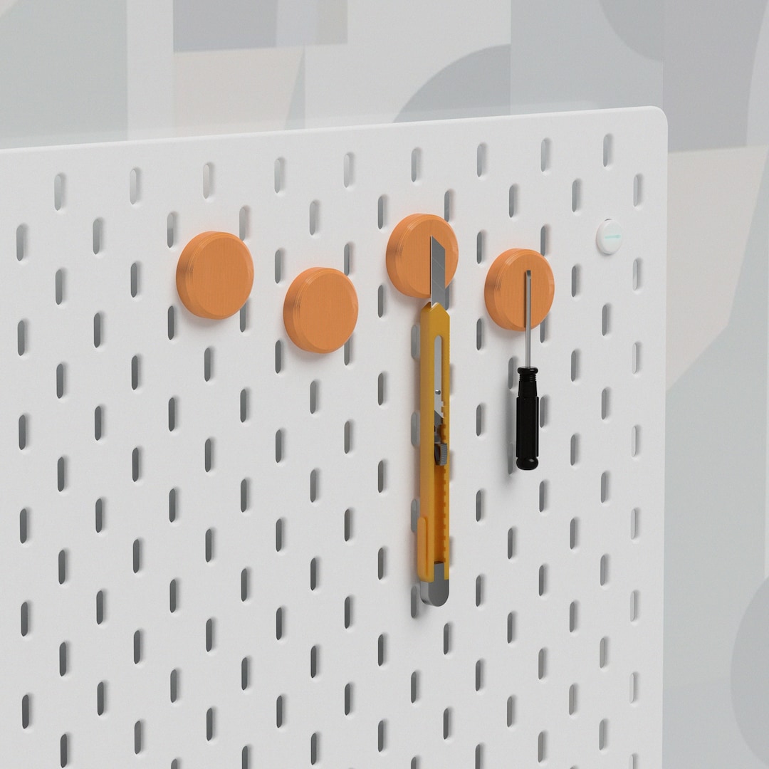 IKEA SKADIS Magnet 6 Pack Various Colours Pegboard Skadis Accessories ...