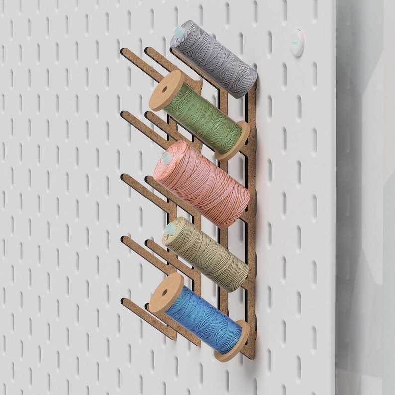 IKEA SKADIS Thread Spool Holders 4 Pack Pegboard Skadis Accessories ...