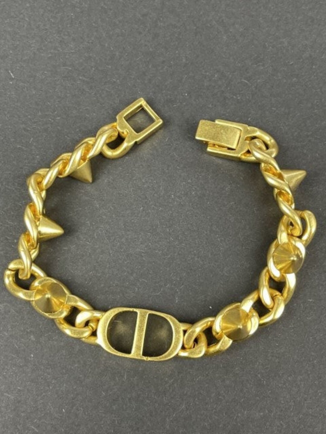 Vintage Christian Dior CD Logo Gold Chian Link Modern Bracelet - Etsy