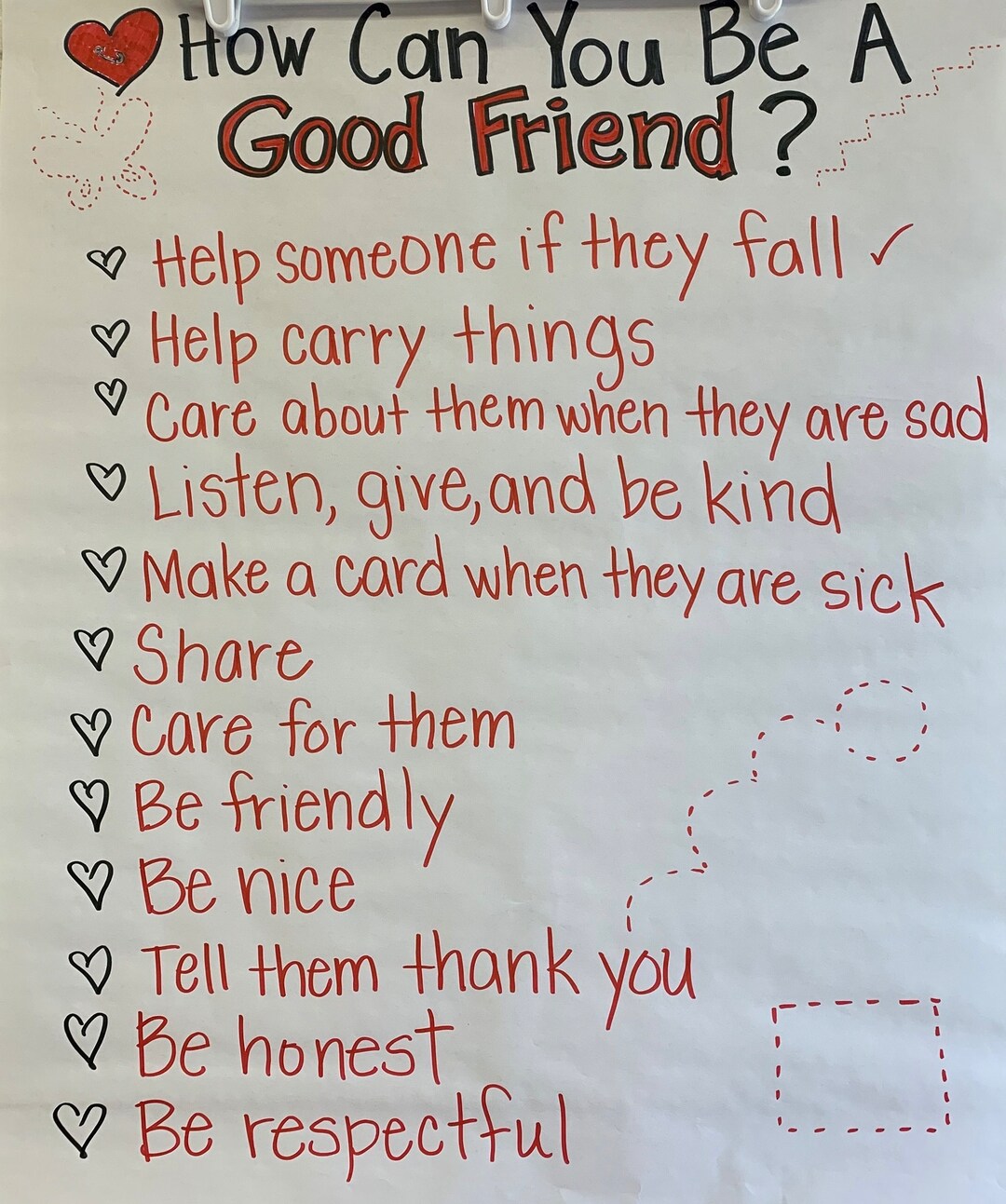 How to Be a Good Friend Anchor Chart SEL Classroom Teacher Learning ...