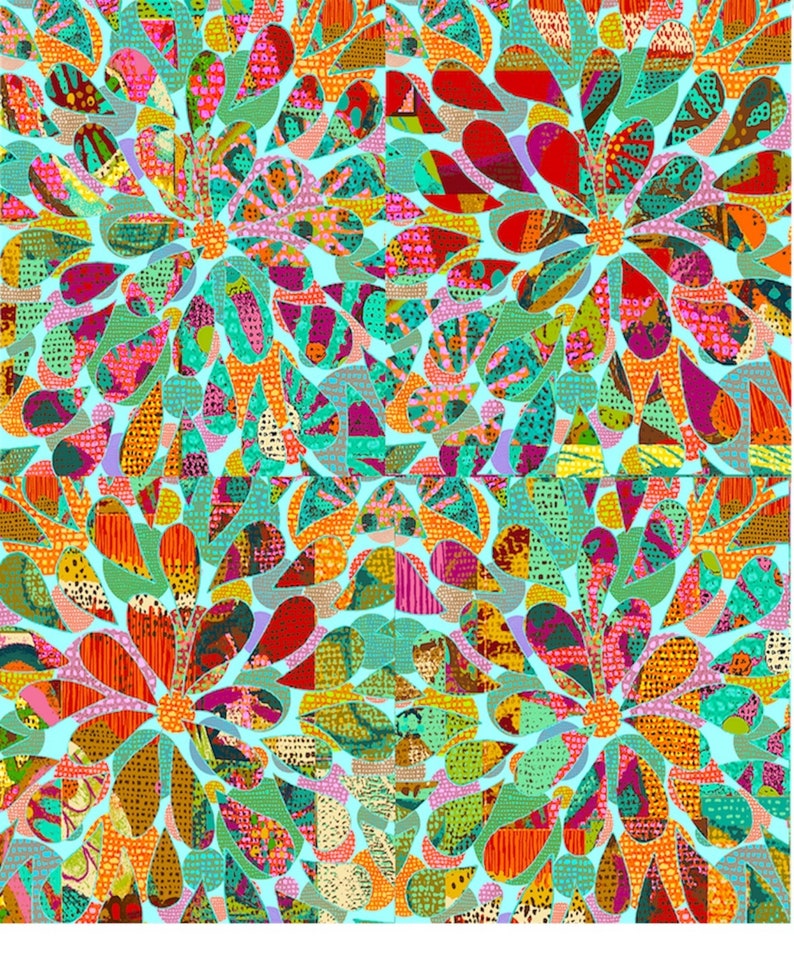 FLOWER BURST FABRIC - Etsy