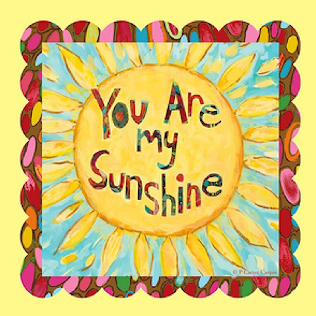 You Are My Sunshine Sun Large Block/panel - Etsy