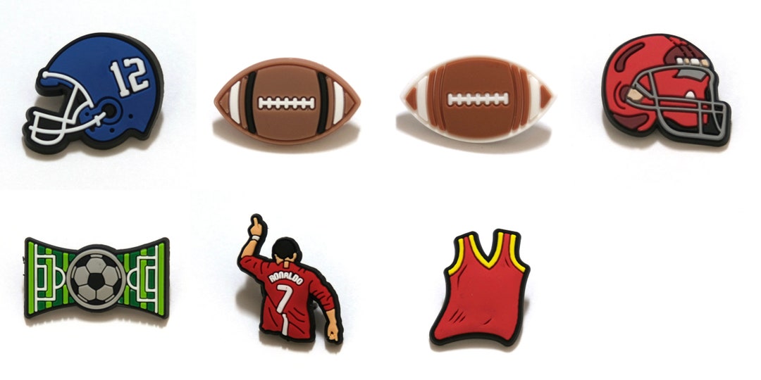 Football and Soccer Croc Charms - Etsy