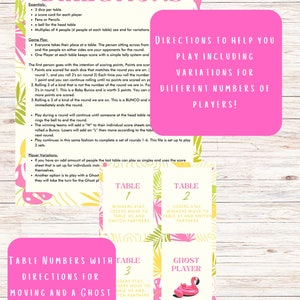 Summer Bunco Party Set - Etsy