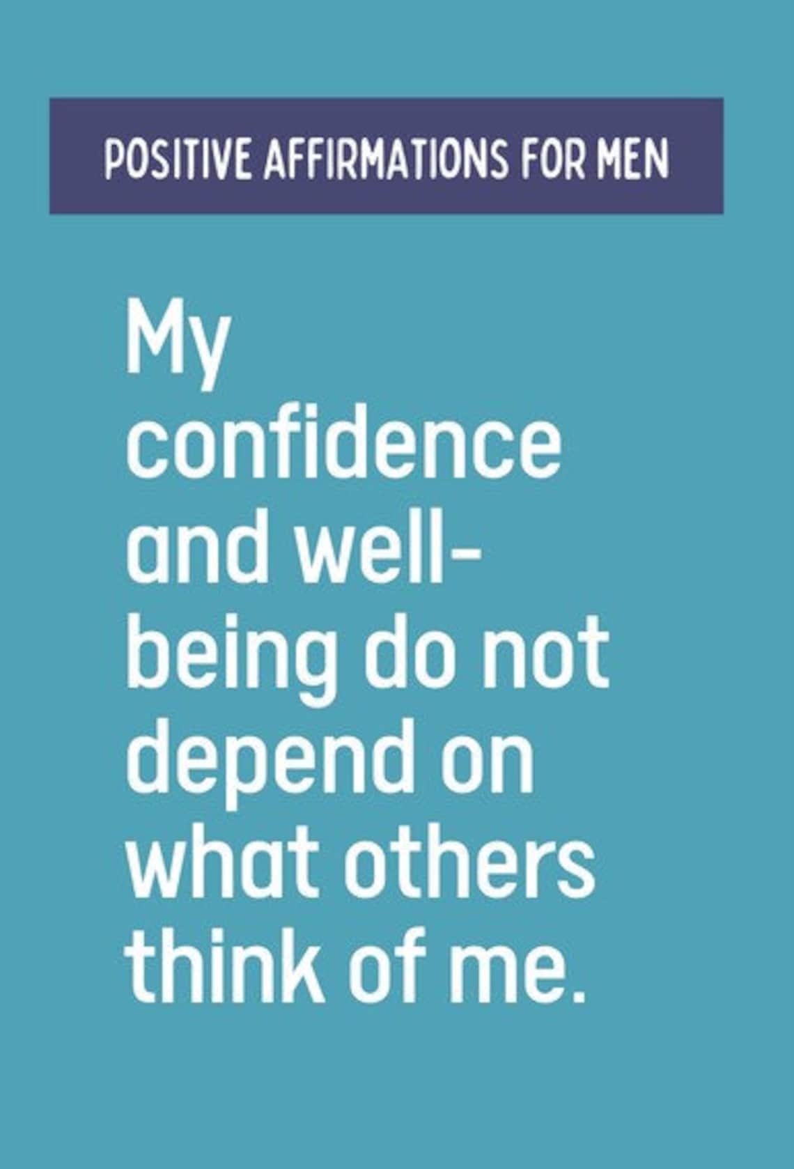 81 Affirmations for Men, Inspirational Mantras for Guys, Positive ...