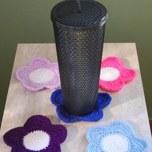 Flower Coaster Handmade Crochet Decor - Etsy