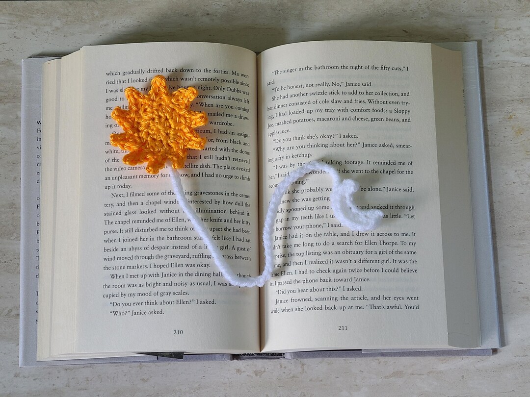 Crochet Handmade Sun and Moon Bookmark - Etsy