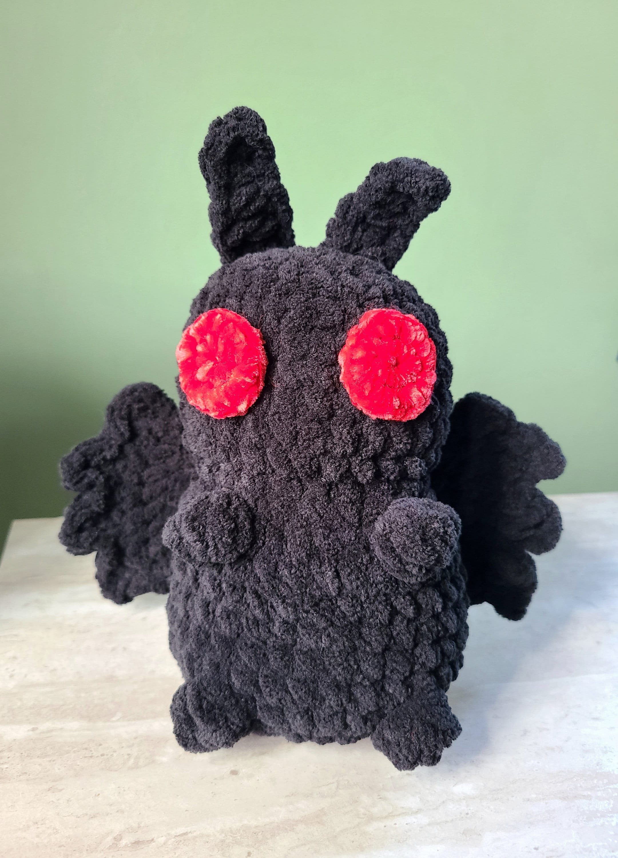 Mothman Crochet Chubby Plushie - Etsy
