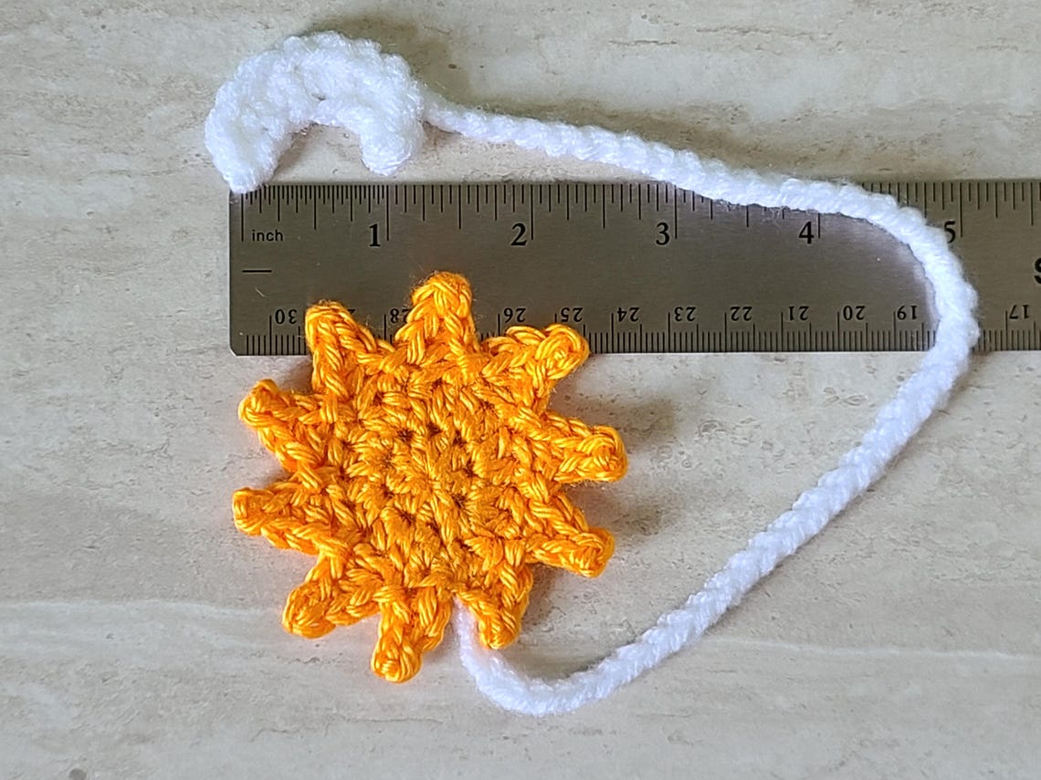 Crochet Handmade Sun and Moon Bookmark - Etsy