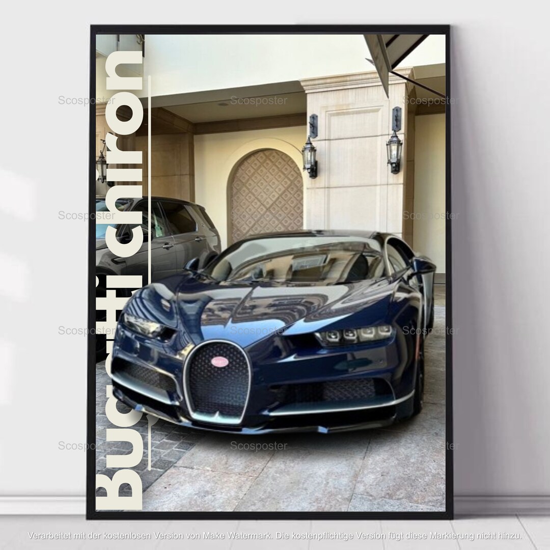 Bugatti Chiron Poster - Etsy