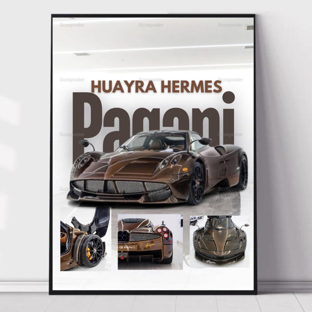 Pagani Huayra Hermes Poster - Etsy
