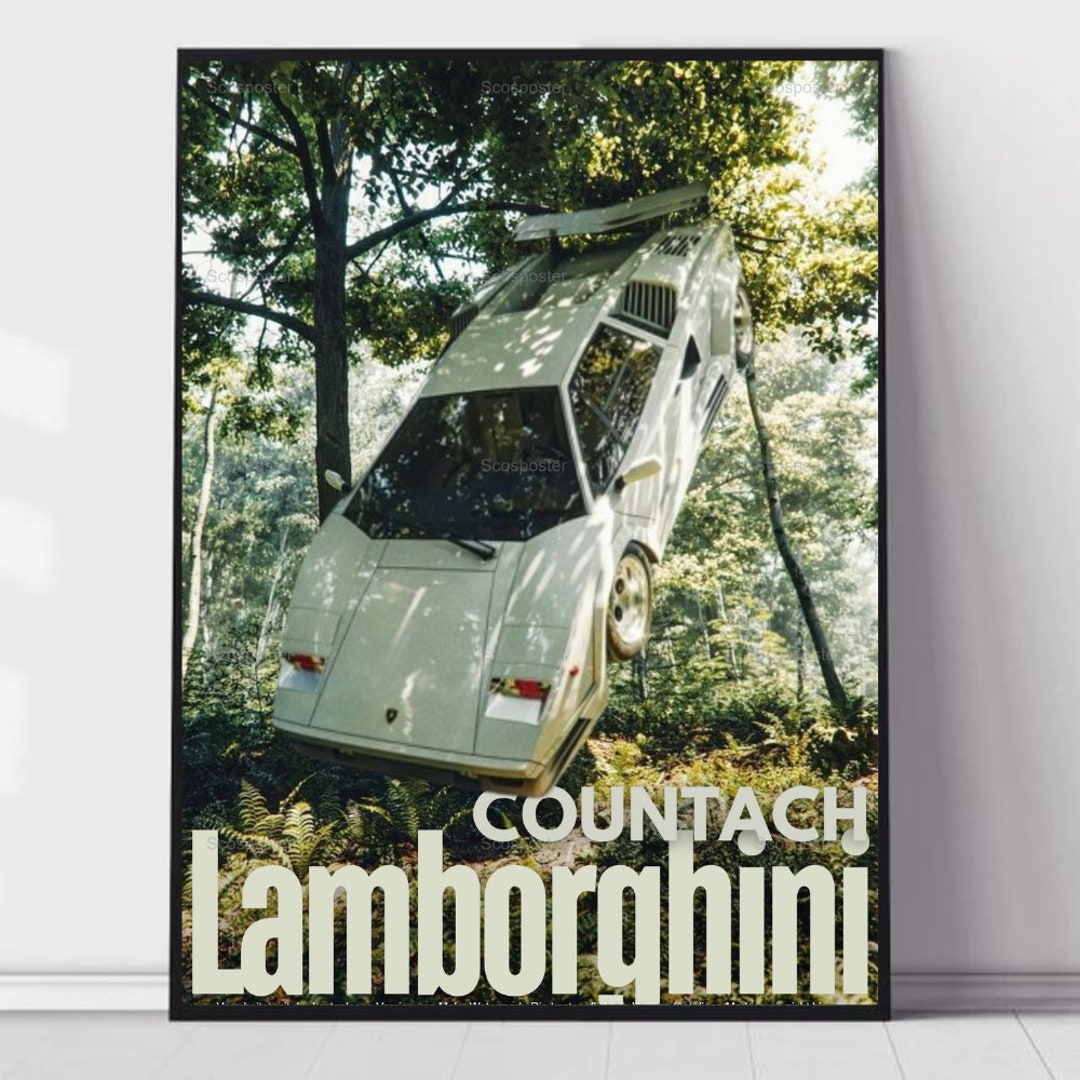 Lamborghini Countach Poster - Lamborghini Poster - Etsy
