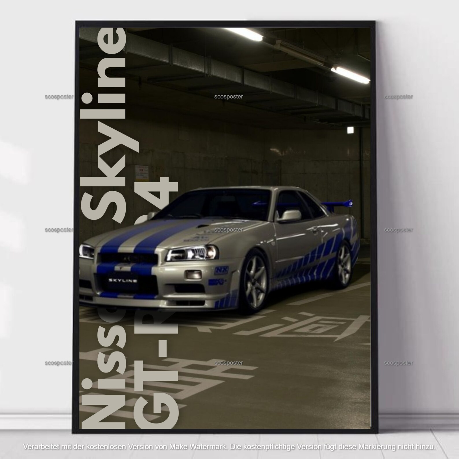 Nissan Skyline GTR R34 Poster - Etsy