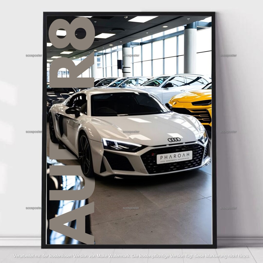 Audi R8 Poster - Etsy