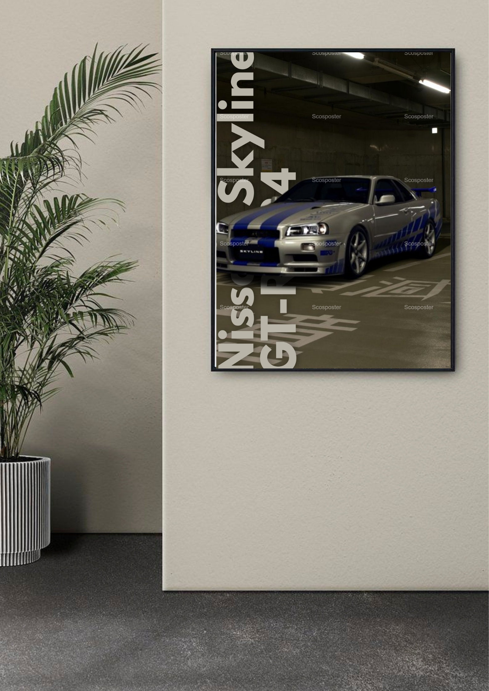 Nissan Skyline GTR R34 Poster - Etsy