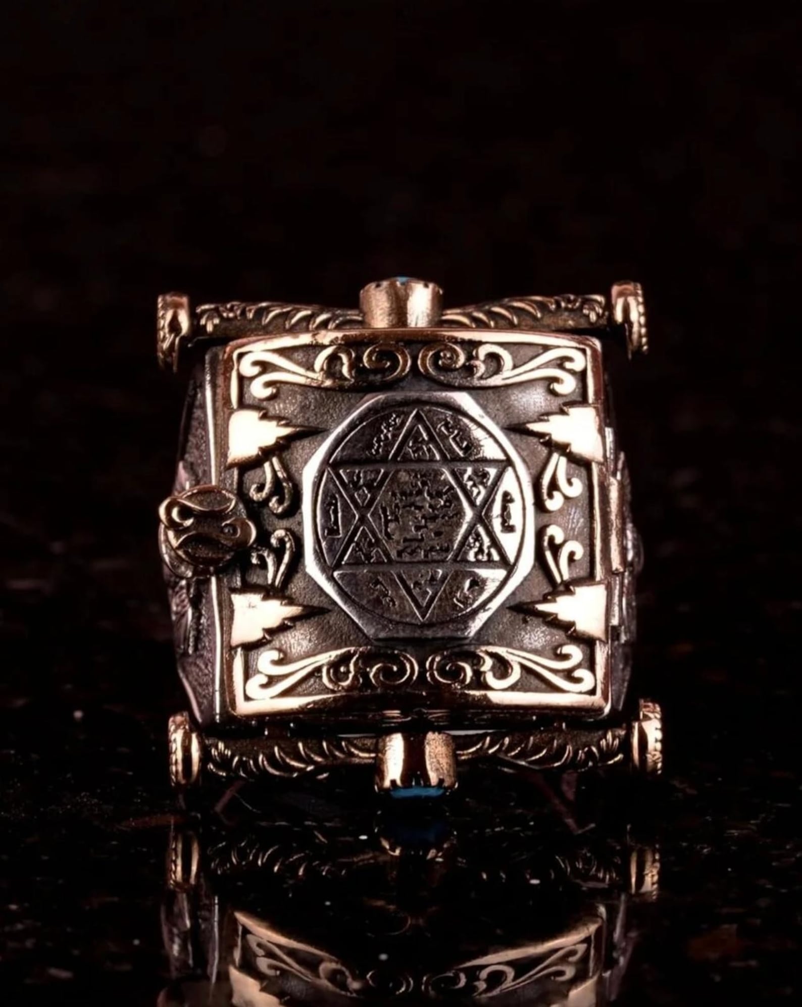Powerful Arabic Genie Ring With Ifrit Spirit | خاتم السحر الأسود العربي ...
