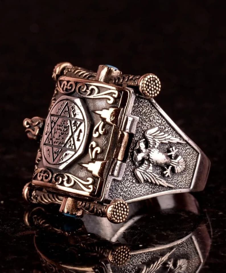 Powerful Arabic Genie Ring With Ifrit Spirit | خاتم السحر الأسود العربي ...