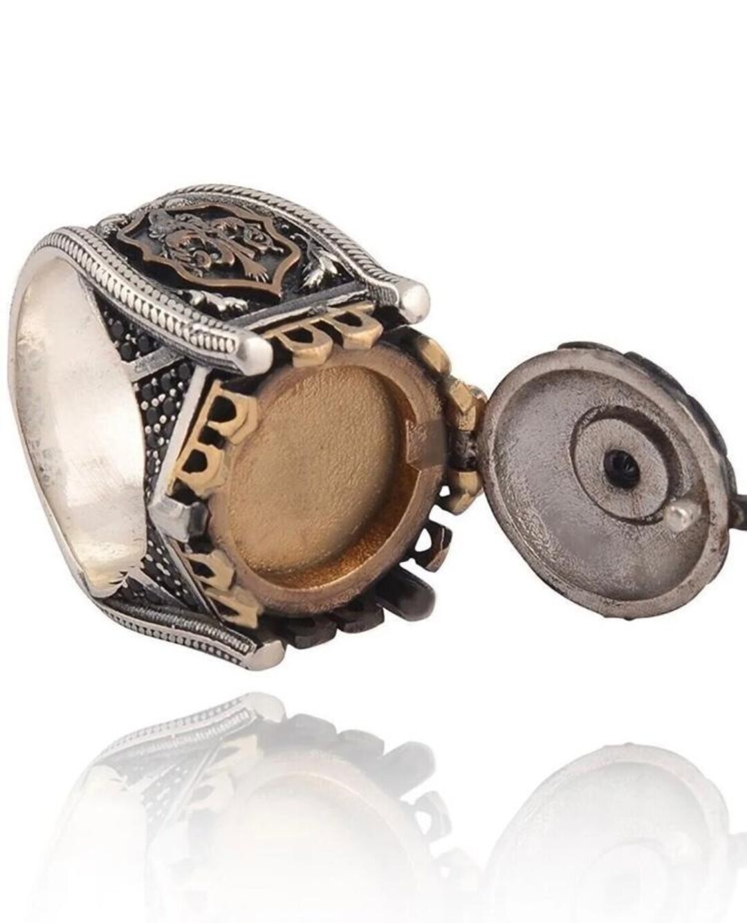 Powerful Arabic Genie Ring With Ifrit Spirit | خاتم السحر الأسود العربي ...