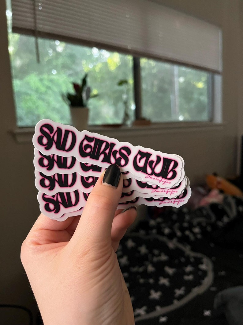 Sad Girls Club Sticker (WATERPROOF) - Etsy