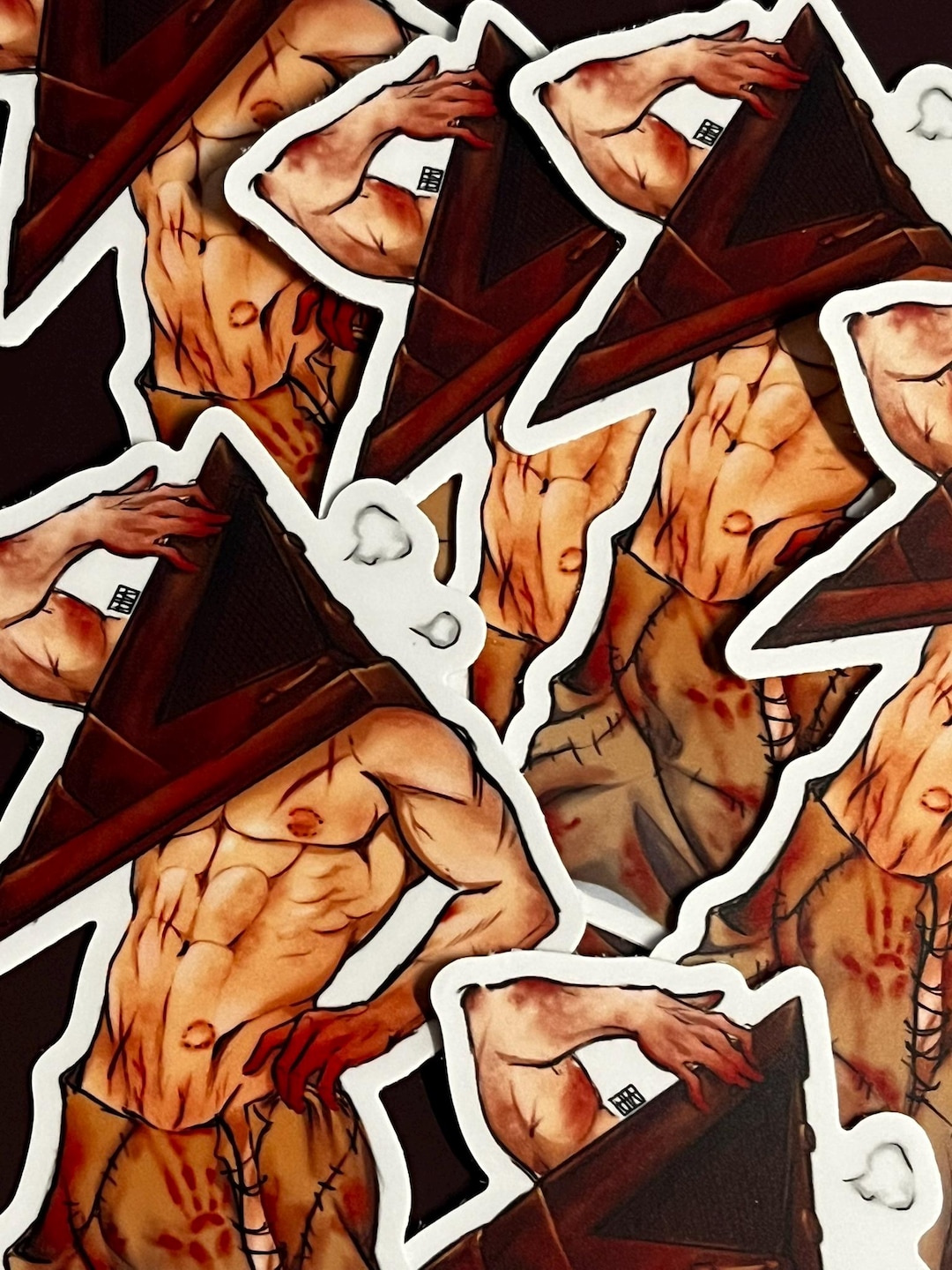 Steamy Pyramid Head Sticker~ - Etsy