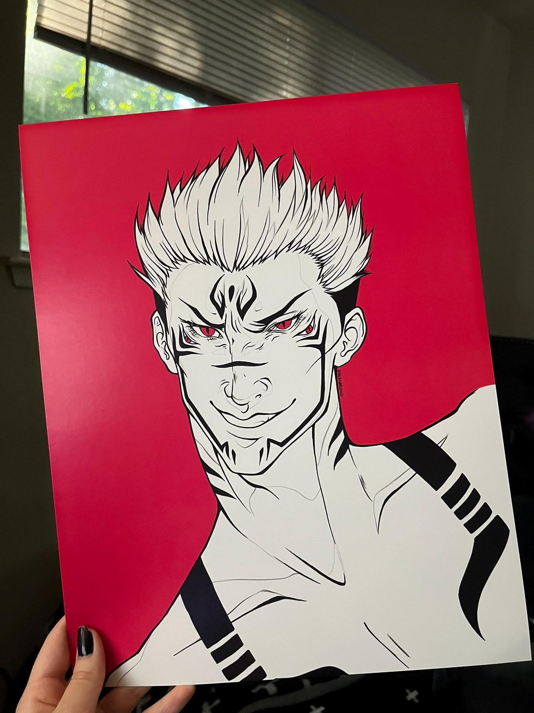 Sukuna (looking Quite Like a Nuisance)((cos He Is)) Original Art Print ...