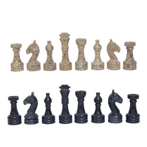Marble Chess Set Large Chess Set Handmade Chess Board gifts for Him ...