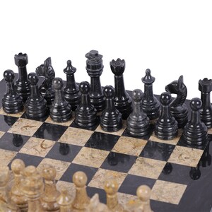 Marble Chess Set Large Chess Set Handmade Chess Board gifts for Him ...