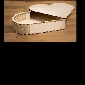 Heart Box SVG Wood Heart Box SVG - Etsy