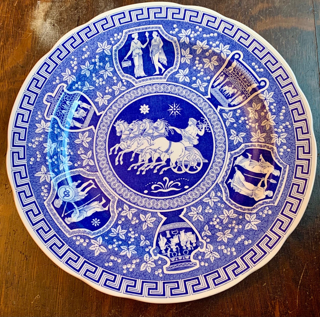 Signed Spode Blue Room Greek 10 Dinner Plate Signed by Spode Head ...