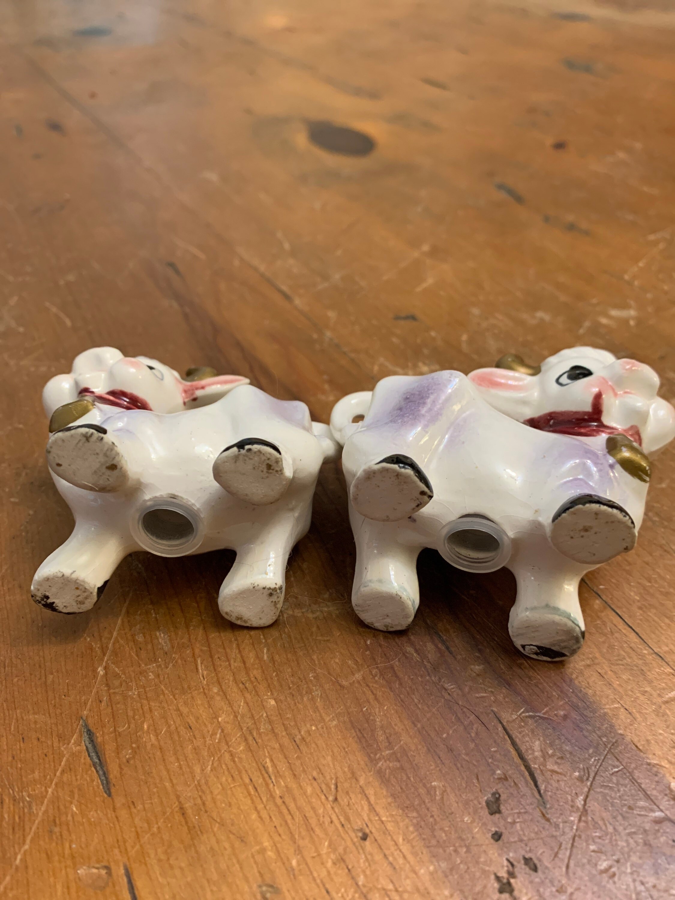 Kitchen & Dining Salt & Pepper Shakers Purple Cow Creamer With Salt And ...
