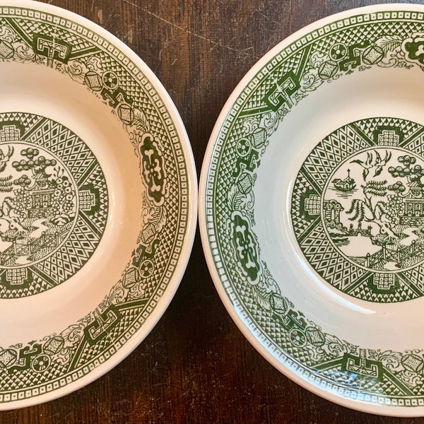 Green Transferware - Etsy