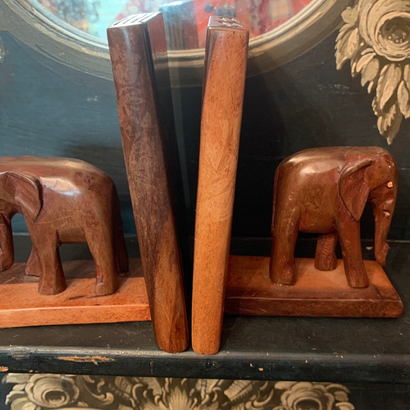 Elephant Bookends - Etsy